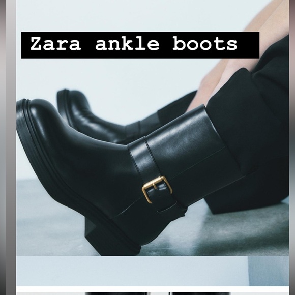 Zara | Shoes | Nwt Flat 224 Collection Ankle Boots Size 65firm Price ...
